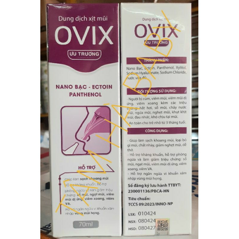 OVIX hypertonic nasal spray solution 70ml bottle (baby department store ...