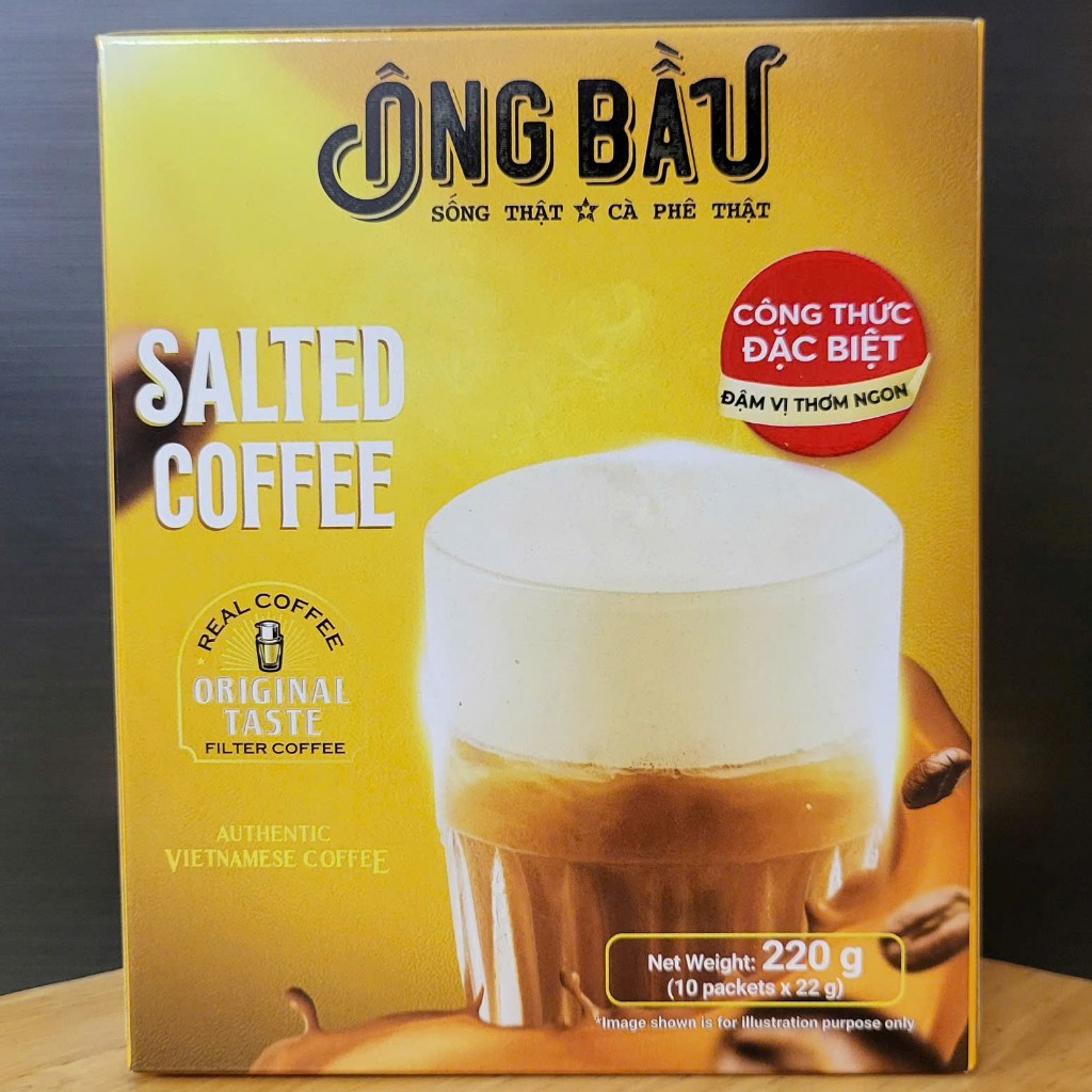 Salt CF / MAN - Box of 220g / 10 packs - Salted Coffee (HALAL) | Shopee ...