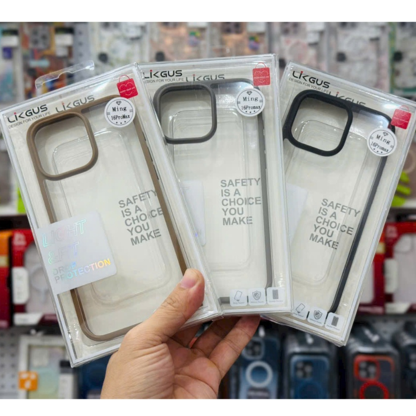 Iphone 16 Pro MAX / 16 Pro / LIKGUS case with anti-stain clear back and ...