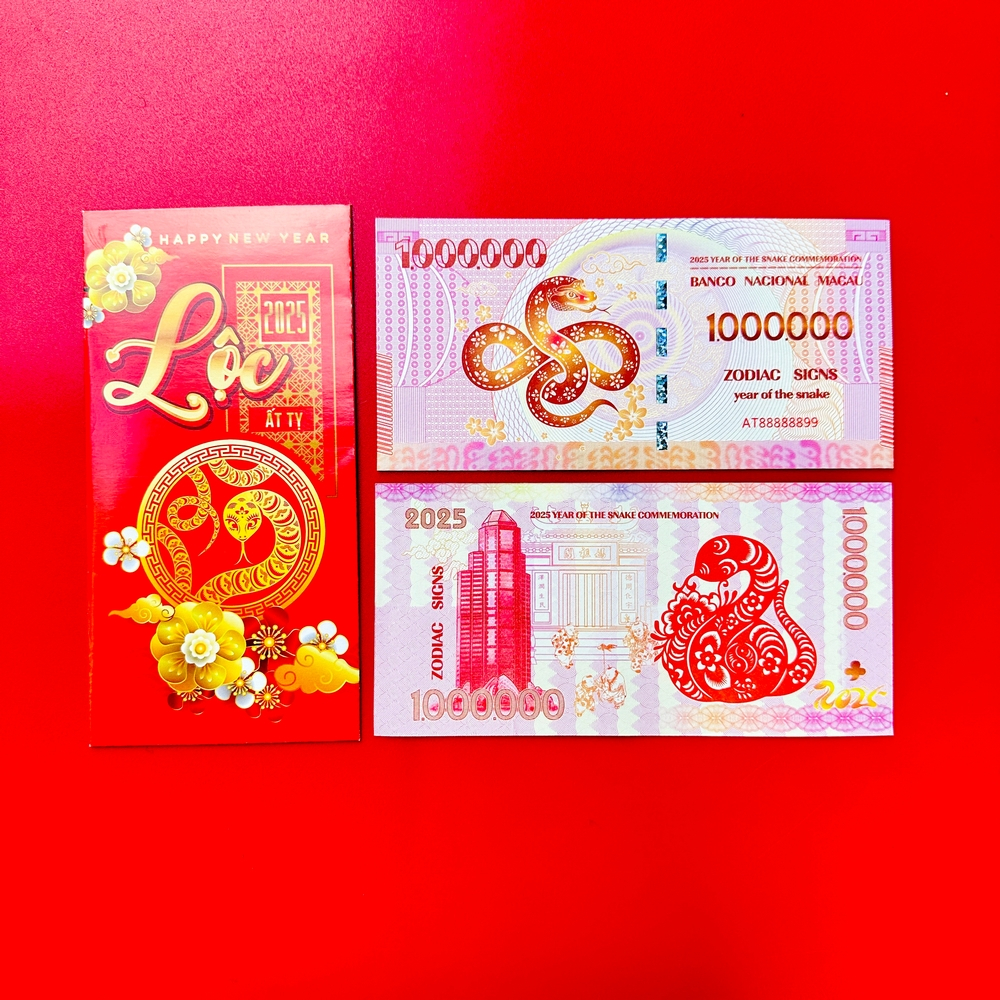 Macao Snake Banknote Huge Denomination of 1 Million Macau Souvenir ...