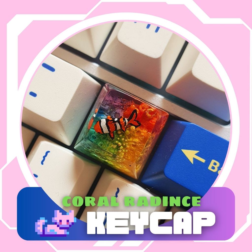 Transparent keyboard button decorated with SA profile mechanical keys ...