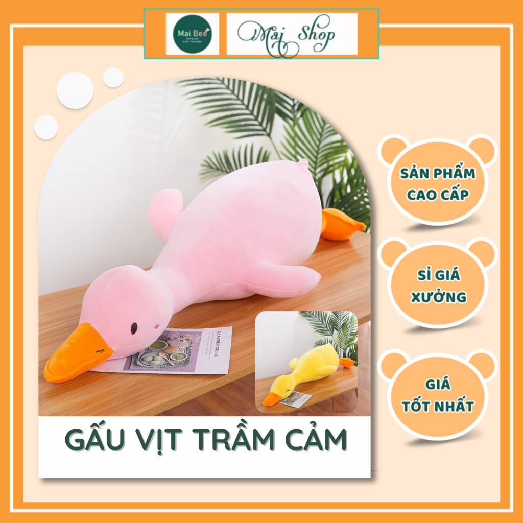 Duck teddy bear. Cute pink-yellow depression duck, size 50cm | Shopee ...