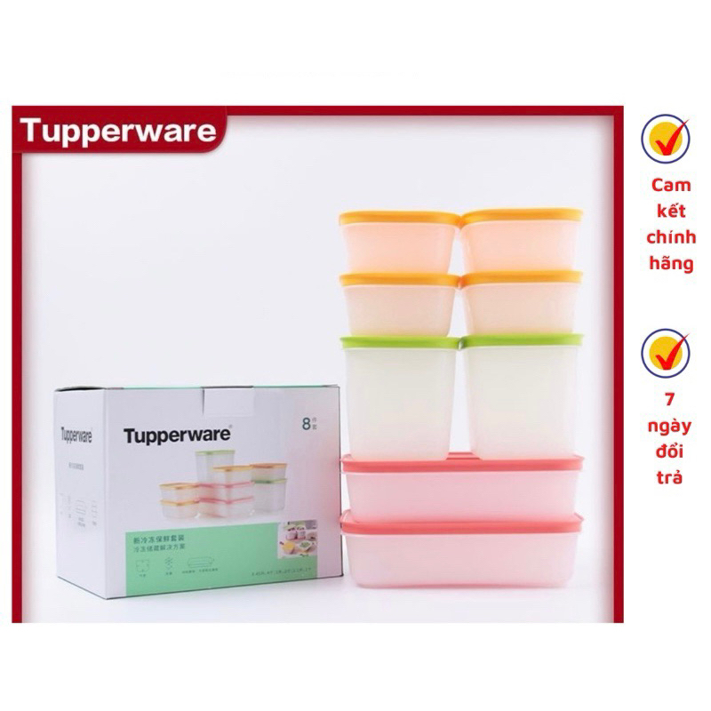 Ready SET OF 8 GENUINE TUPPERWARE FULLBOX FREEZER BOXES | Shopee Singapore