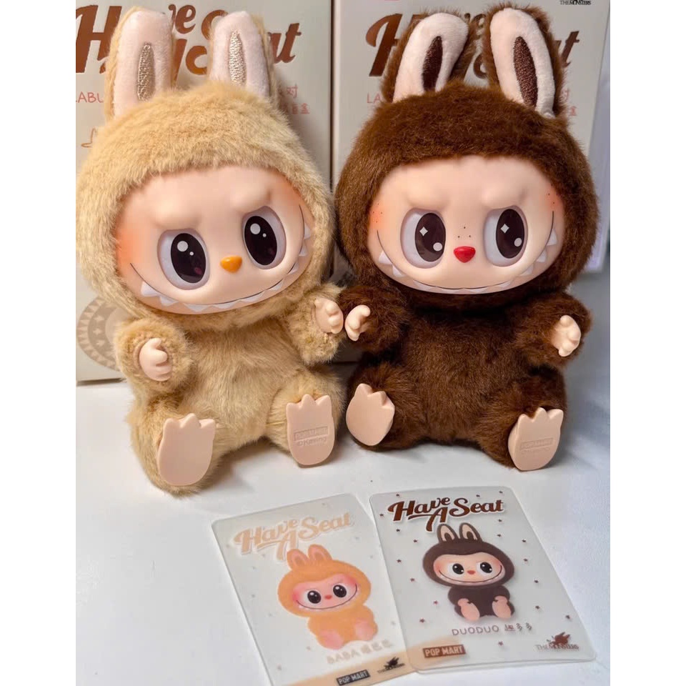 The Monsters Labubu version 2 keychain "Have a Seat" Vinyl Plush Doll ...