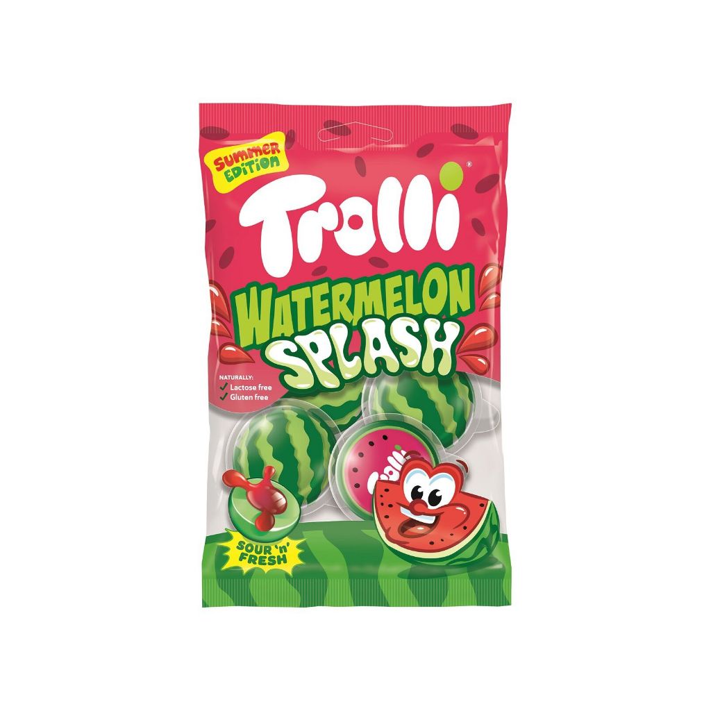 Trolli Watermelon Splash Gummies 75gr pack (4 pieces) | Shopee Singapore
