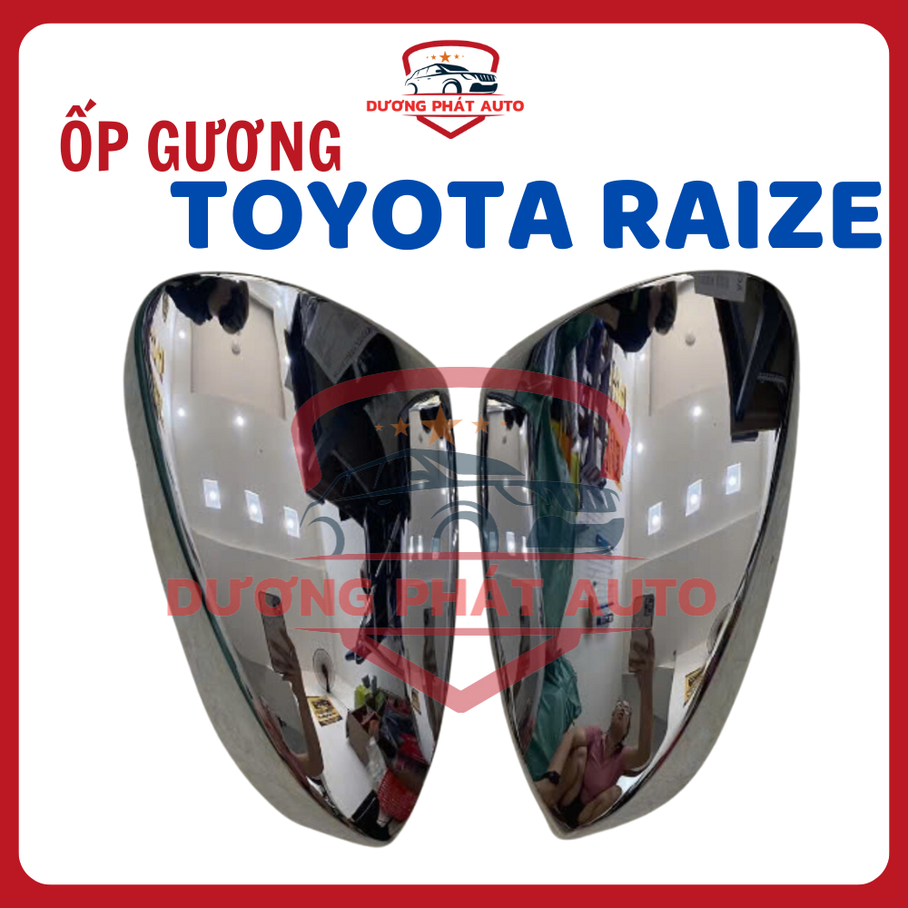 Mirror cover for Toyota Raize 2022 - 2024 - shiny chrome-plated ribbed ...