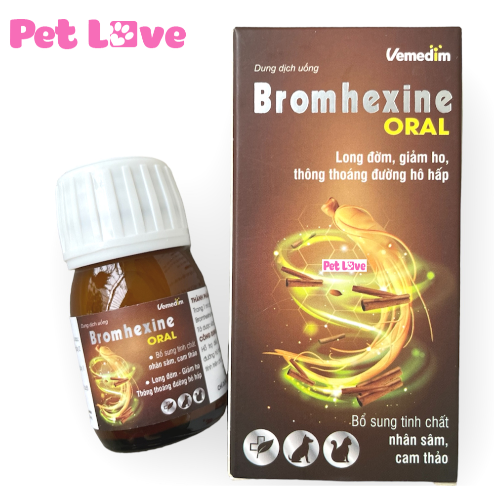 Bromhexine syrup helps clear phlegm and relieve coughs in dogs and cats ...