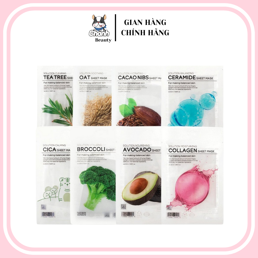 Tenzero Solution Sheet Mask 25mL x 1 piece | Shopee Singapore