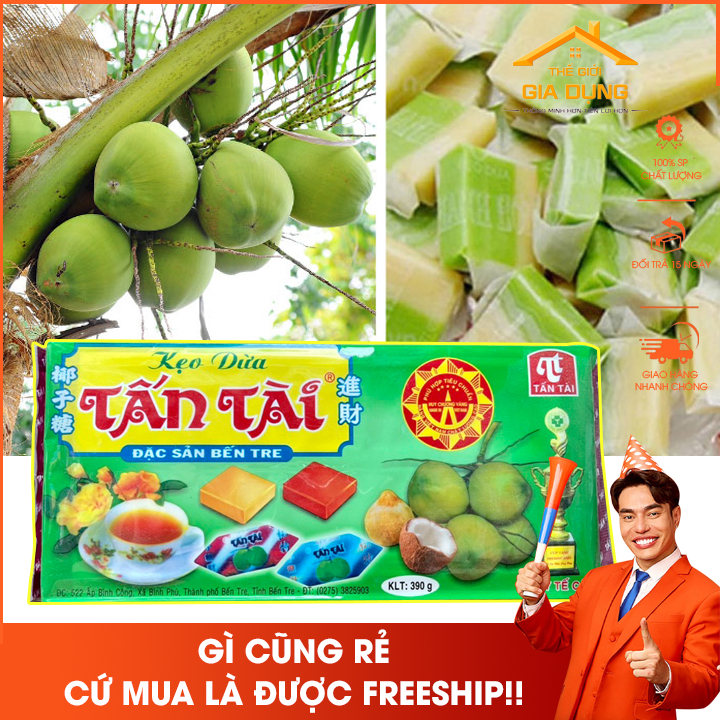Ben Tre Specialty Coconut Candy 390g Tan Tai Genuine Ben Tre - [Candy ...
