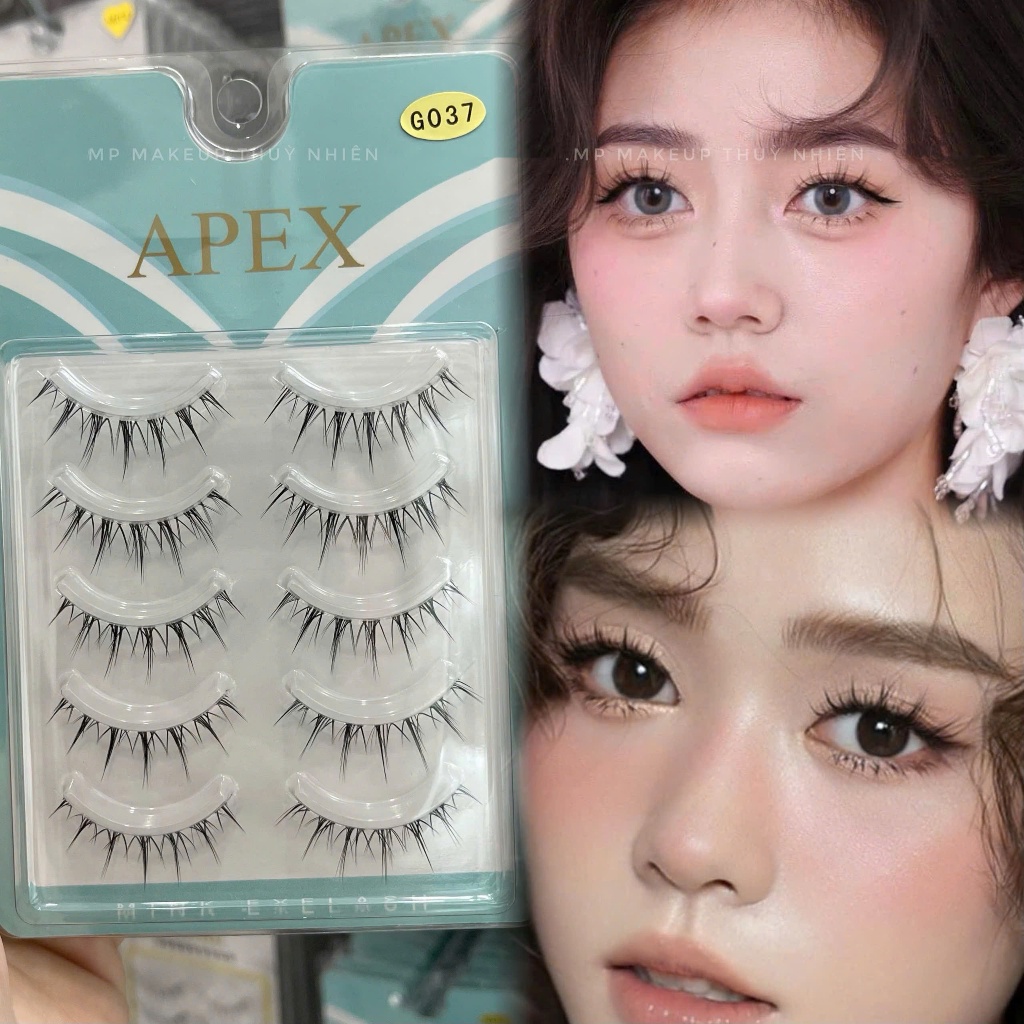 APEX natural ribbed eyelashes that are light on the eyes - G037 ...