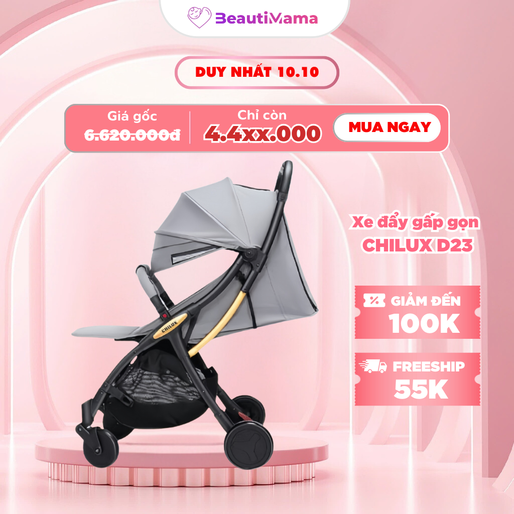 Chilux D23 foldable baby stroller - maximum vibration reduction ...