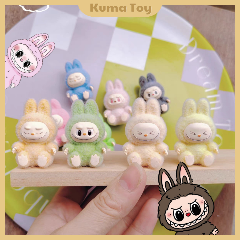 Super cute 4cm plush mini sitting labubu model in all colors - labubu ...