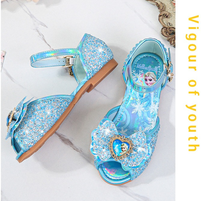 Princess Elsa low heel sandals new model 2024 (Elsa frozen shoes ...
