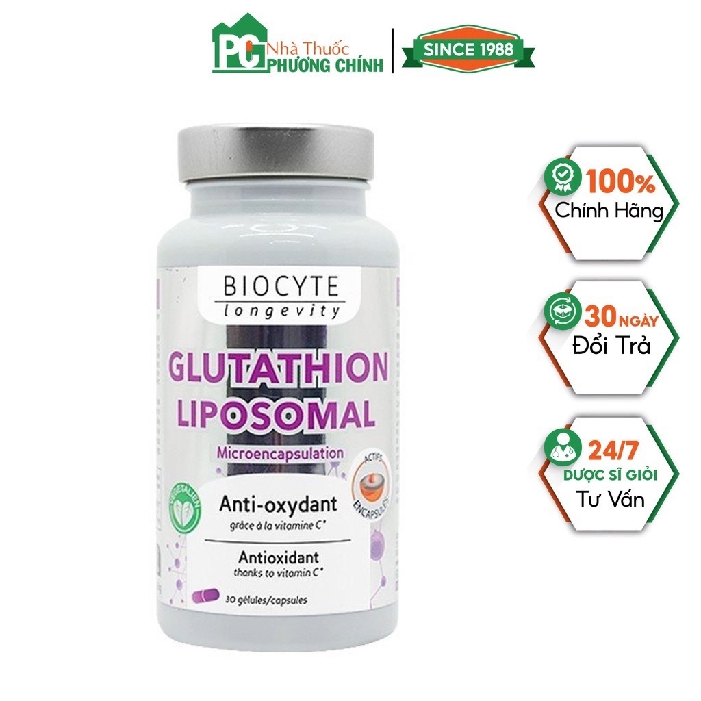 Biocyte Glutathion Liposomal Skin Whitening Pills Help Reduce Brown ...