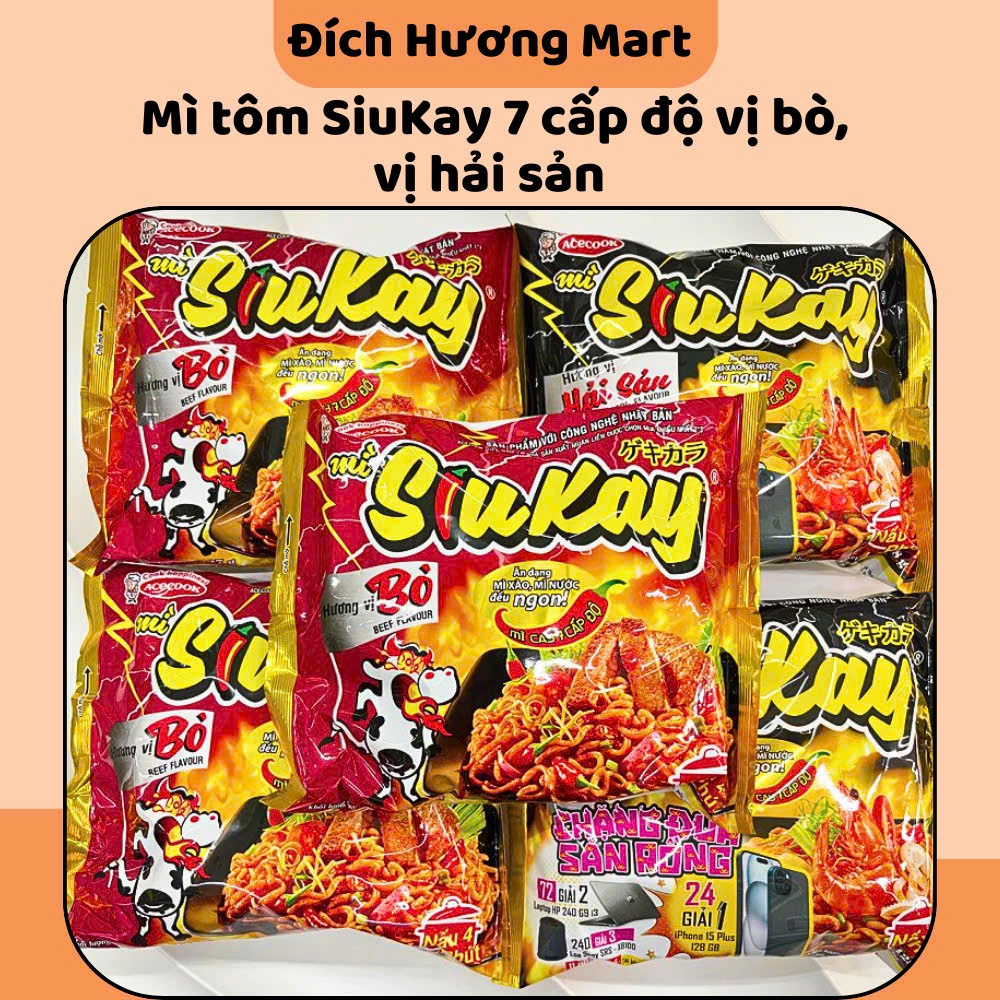 Siukay noodles ️ ️ instant noodles - siukay 7 spicy noodles with beef ...