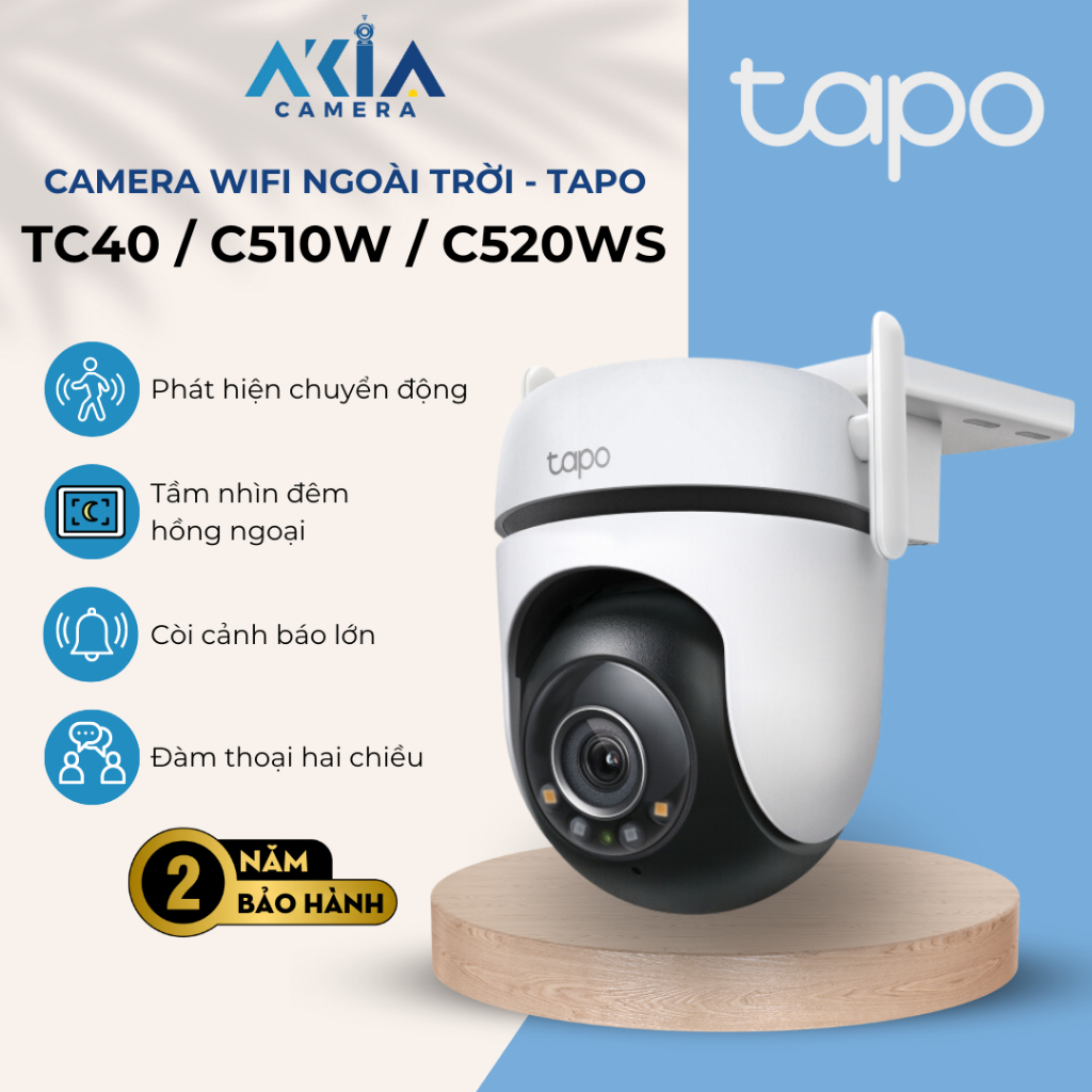 TP-Link Tapo C510W / C520WS/ TC40 Outdoor Wifi Camera 360 Degree ...