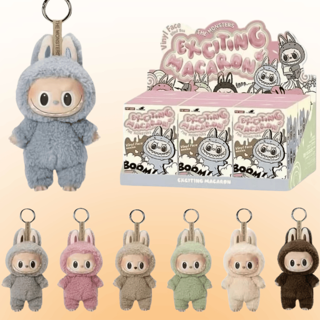 Fullbox Blind Box Labubu 15cm Version 1 and 2- Labubu Macaron Pop Mart ...
