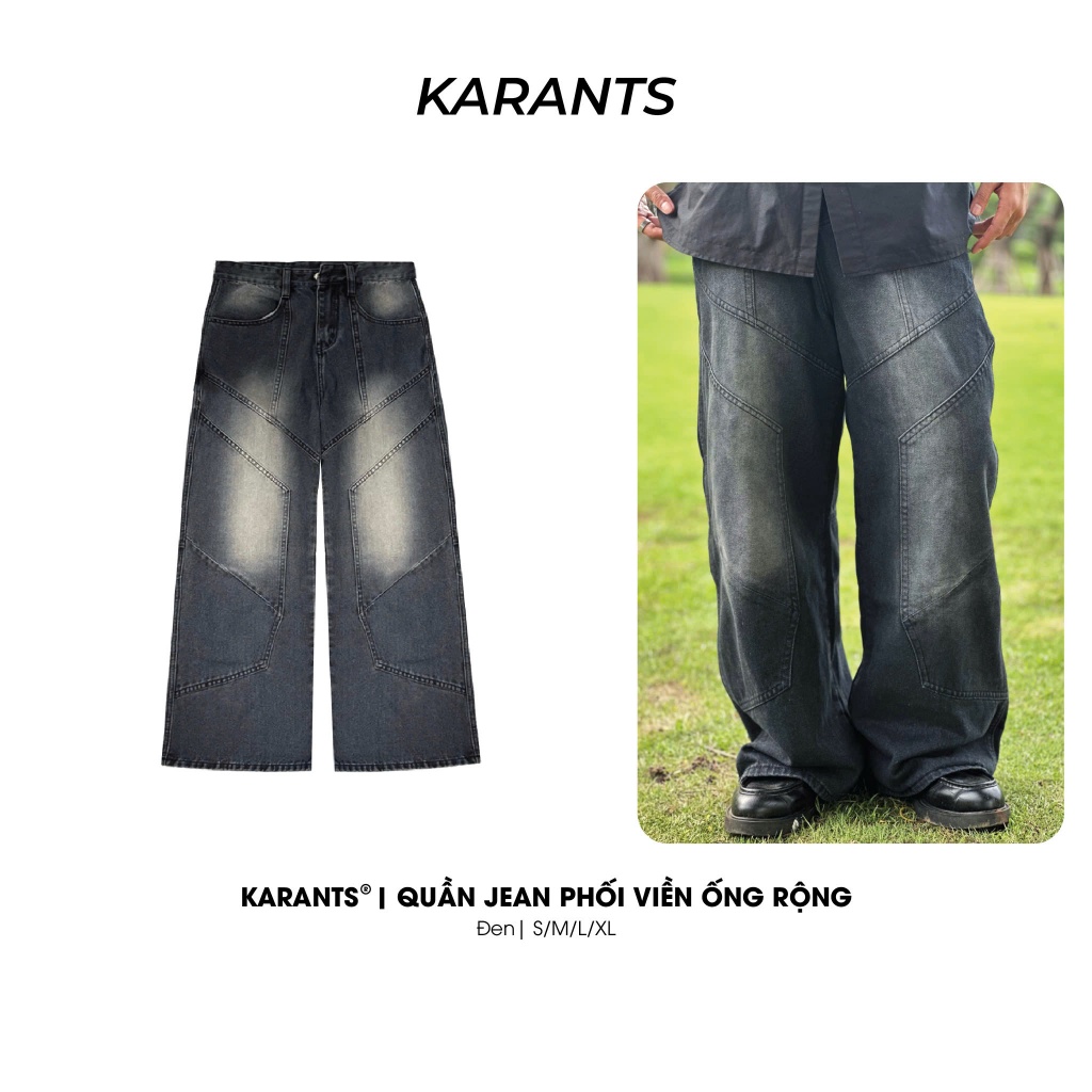 Y2k Karants Local Brand Wide Leg Streetwear Hot Trend Jeans - KQ19 ...