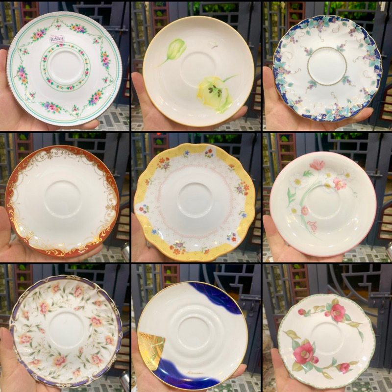 [ Many models ] Beautiful flower tea plate size 15-16cm - Japanese ...