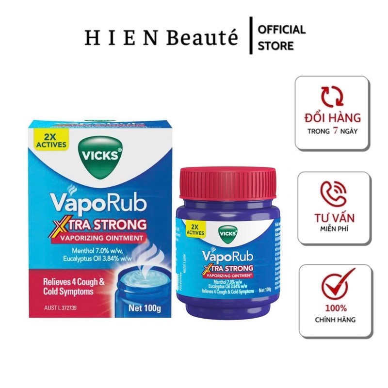 Vicks VapoRub Xtra Strong Vaporizing Ointment 100g | Shopee Singapore