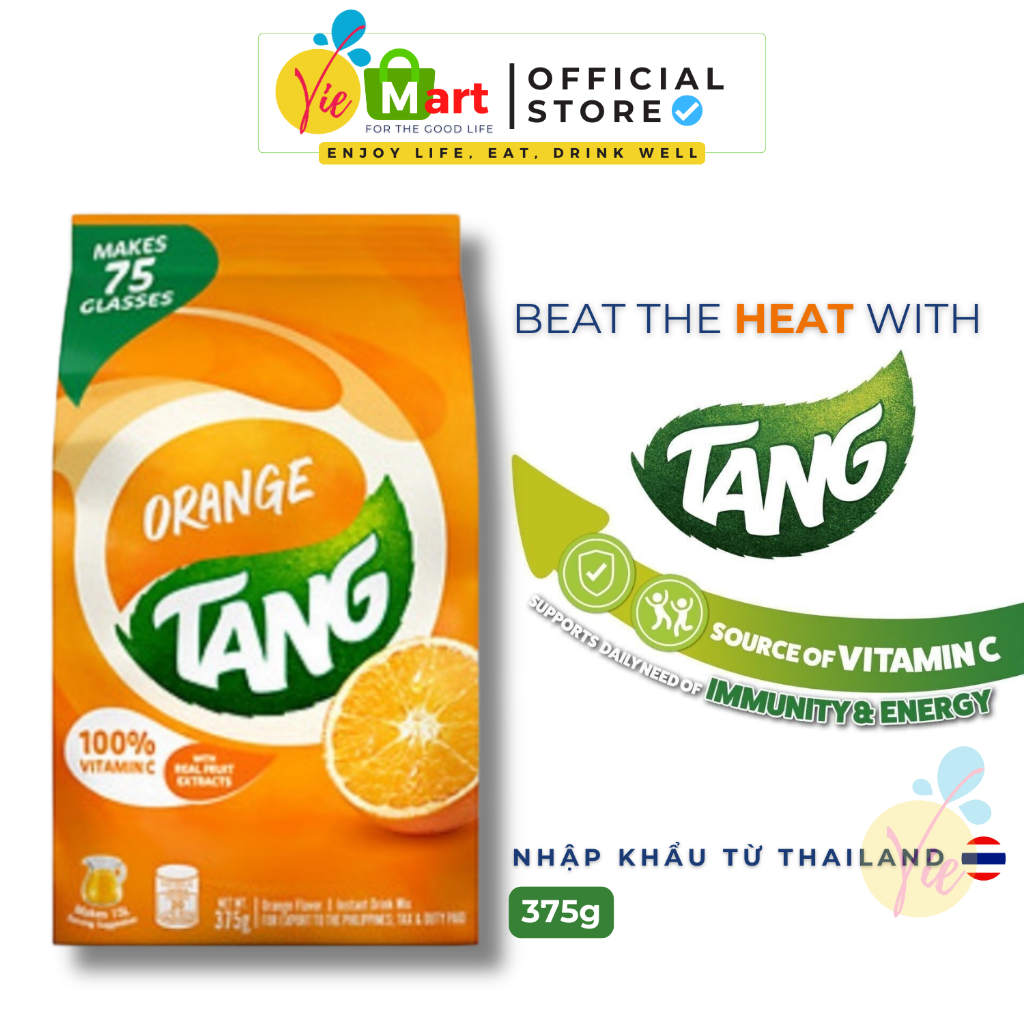TANG Orange Flavored Powder with Vitamin C Supplement - Imported from ...