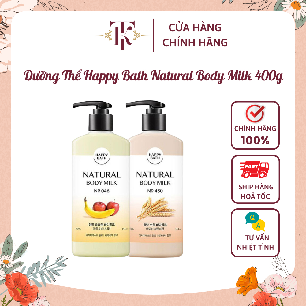 Happy Bath Body Milk Korean Body Milk 400g | Shopee Singapore