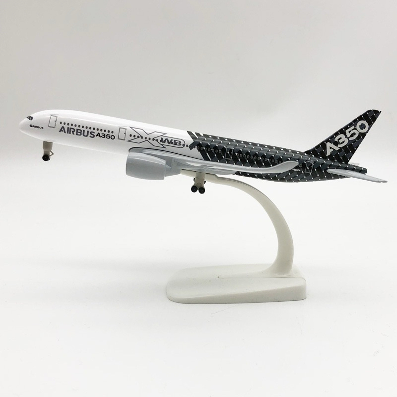 Airplane Model A350 18cm with wheels (Airplane model + display base ...