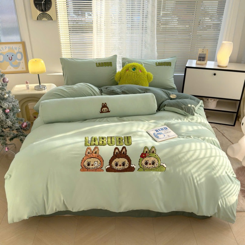 TEXTILE COTTON BEDDING SET 5 Piece Labubu, Capy & Kuromi com | Shopee ...