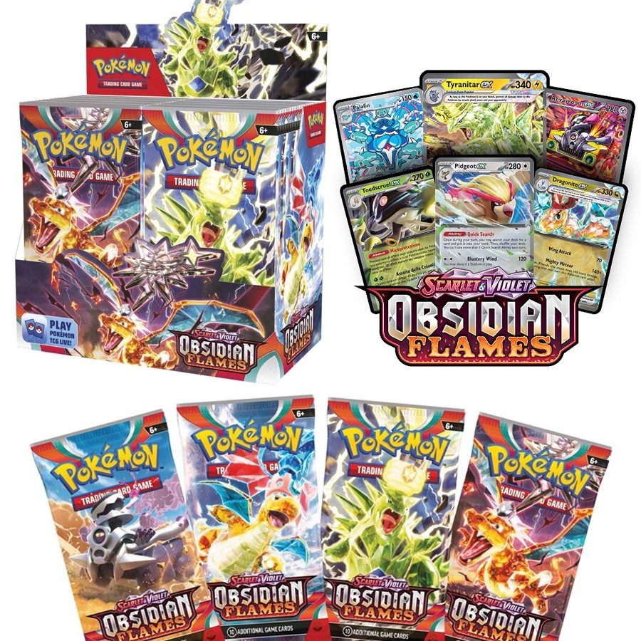 20/50/100 Super Beautiful Premium Obsidian Flames Pokemon Cards Many ...
