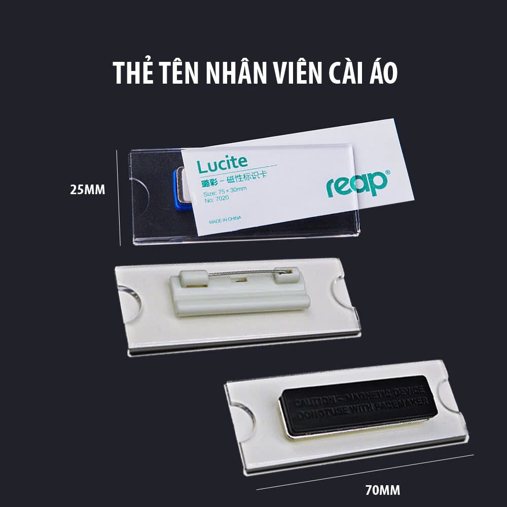Magnetic Mica nameplate, Mica chest name tag, Employee name tag ...