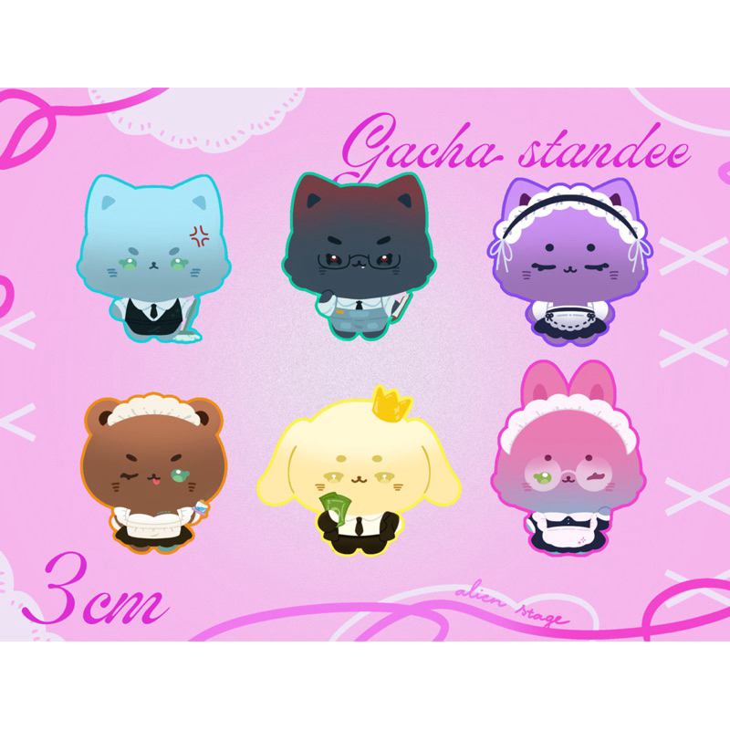 ALIEN STAGE - Standee gacha 3cm interesting 6 characters | Shopee Singapore