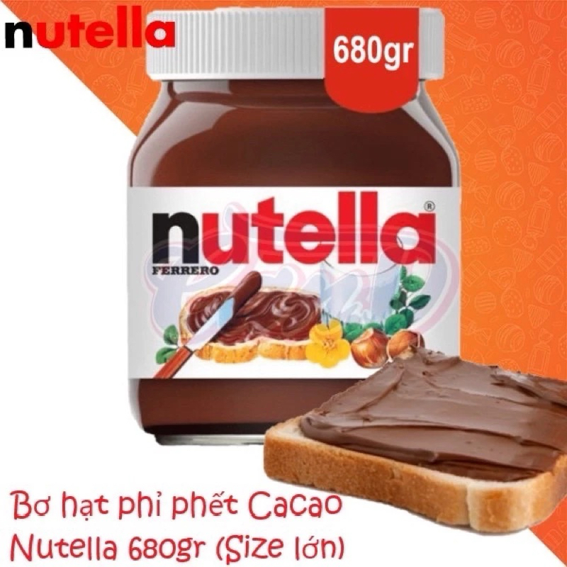 Chocolate hazelnut jam with Nutella Spread bread - 680g jar (plastic ...