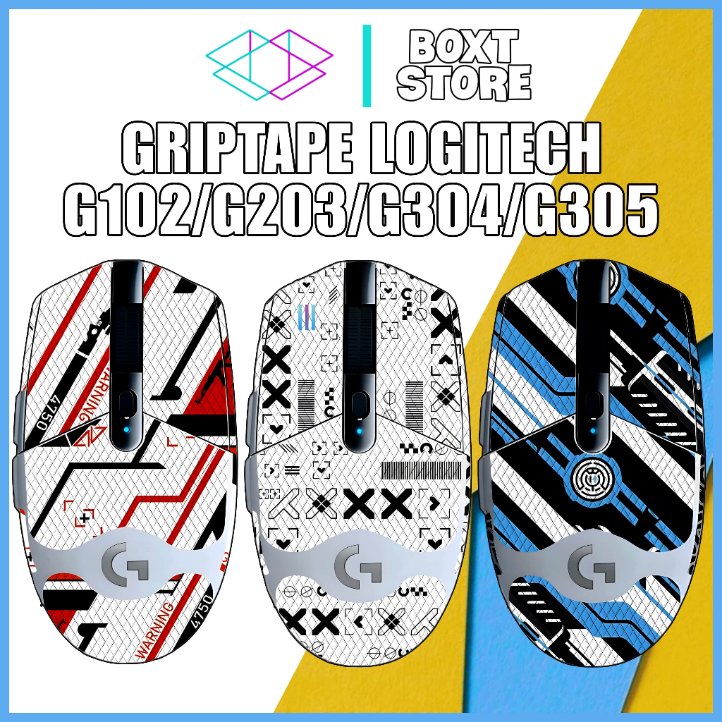 Logitech G102 G203 G304 G305 Mouse 3M Anti-Slip Grip Tape Sticker ...