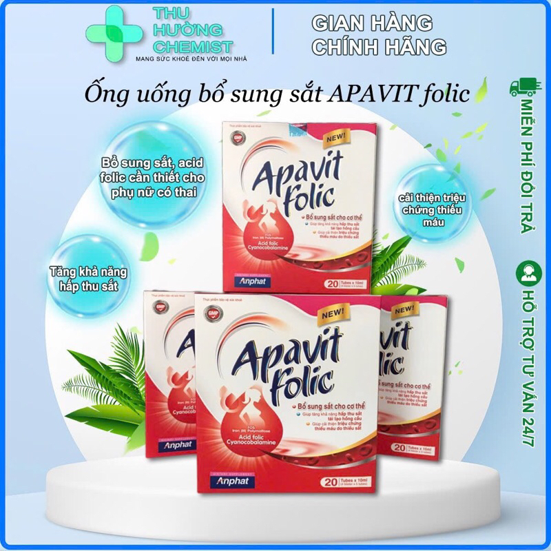 Apavit folic iron supplement tube, helps absorb iron, regenerate red ...