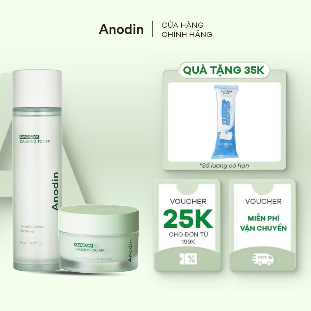 Soothing Combo for oily, acne-prone skin, Anodin Kavakava Calming ...