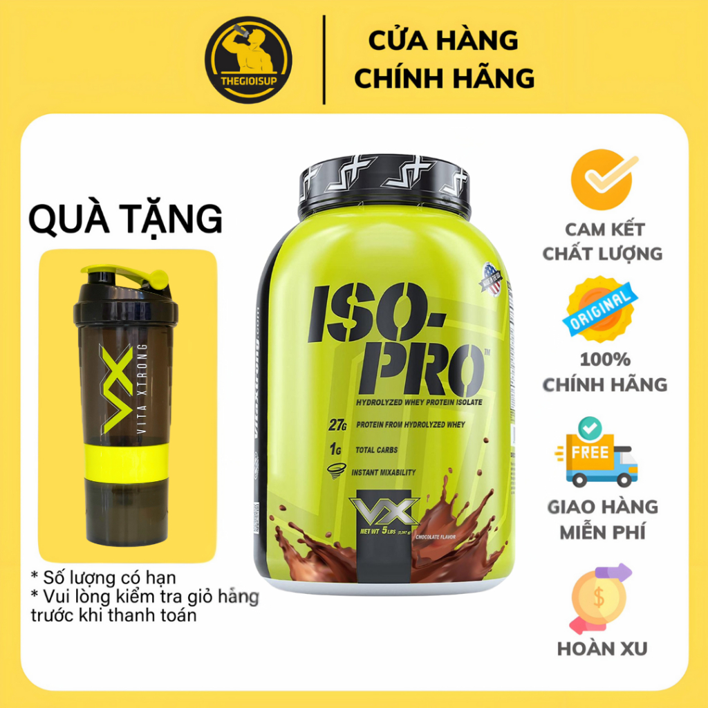Iso PRO 5lbs 100% Hydrolyzed Whey Protein isolate absorbs super quickly ...