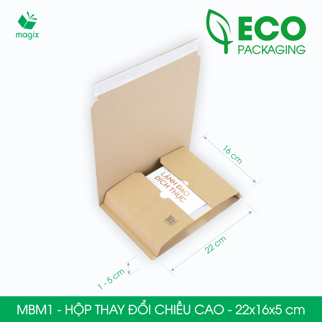 MBM1 - 22x16x5 cm - 60 height-adjustable carton boxes - Packaging boxes ...