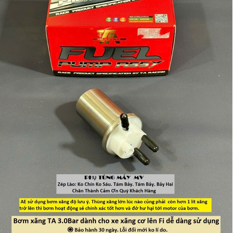 TA 3.0Bar fuel pump for X.Co to Fi vehicles. Dream Wave / Honda 67 ...