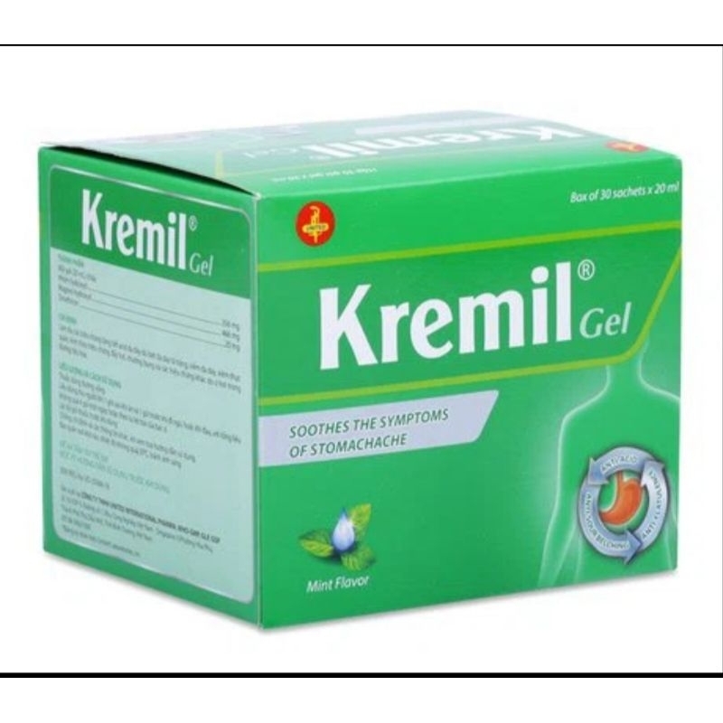 Kremil gel H/30 packs (Milk pack for gastric reflux, bloating and ...