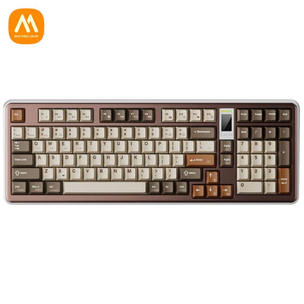 Ajazz AC100 Mechanical Keyboard (Aluminum/ Screen/ 3 modes/ Hotswap ...