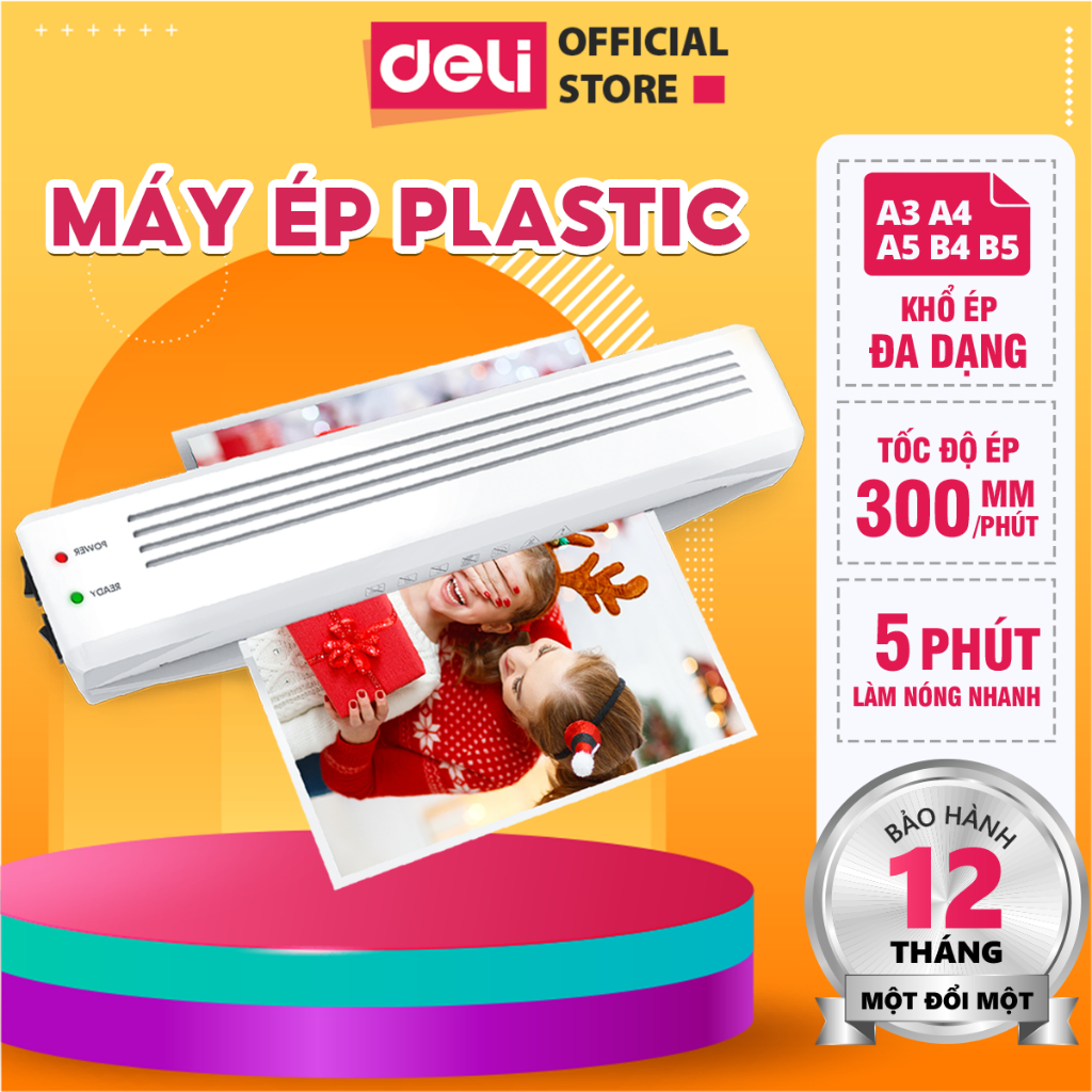 Genuine DELI Plastic Laminating Machine - A3 A4 Laminating Size ...