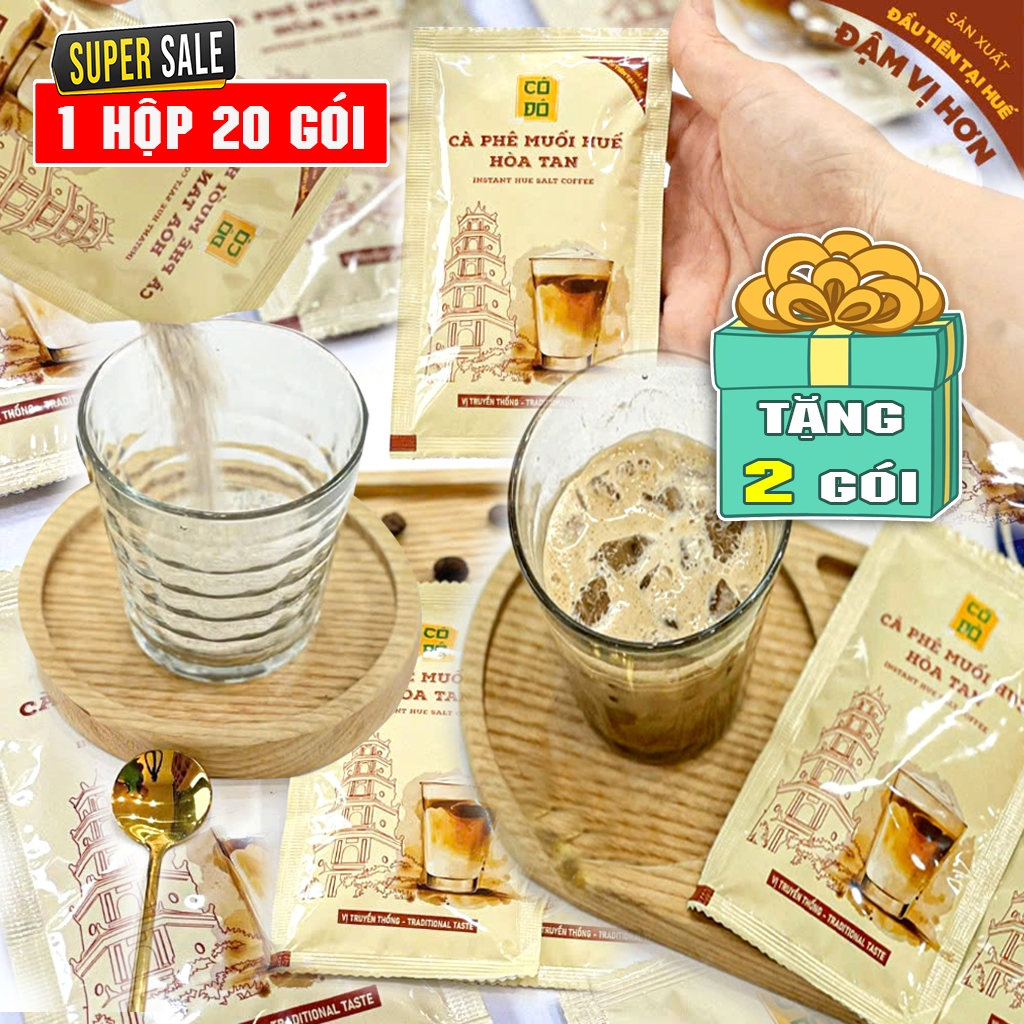 [1 Box of 20 Packs Get 2 Free] Instant Hue Salt Coffee (18g Pack ...