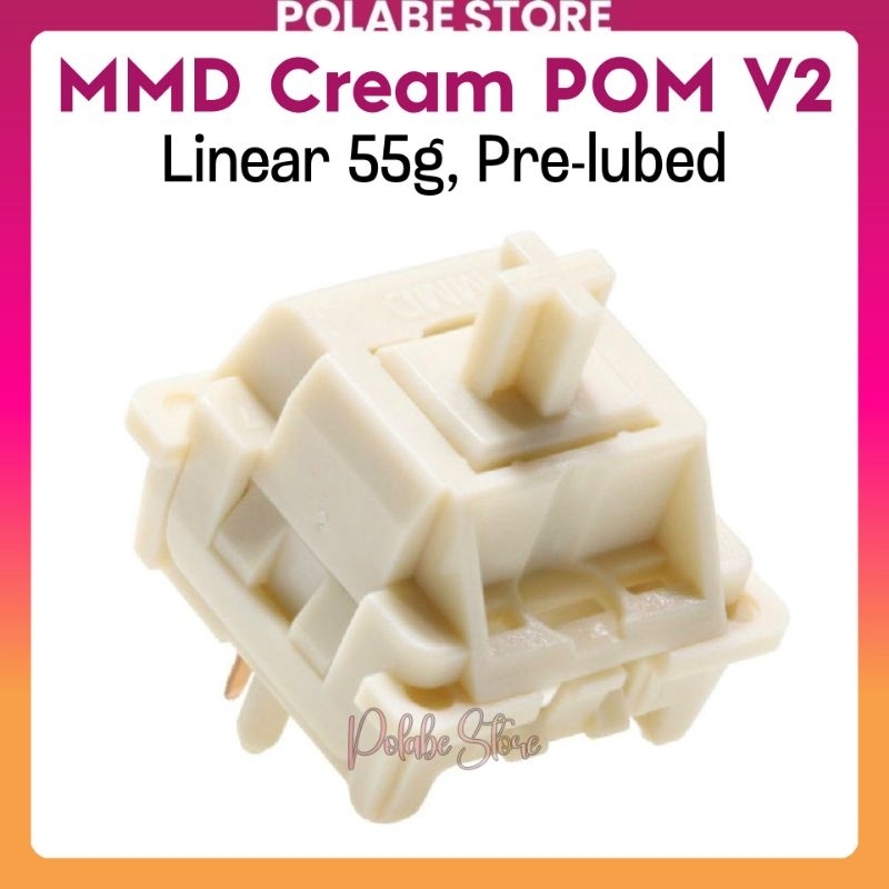 MMD Cream V2 linear mechanical keyboard switch Polabe Store Switch MMD ...