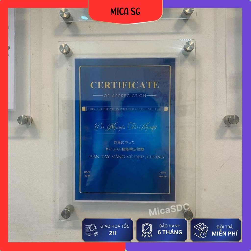 Mica Wall Frame - Certificate Frame - table frame - A4 size wall photo ...