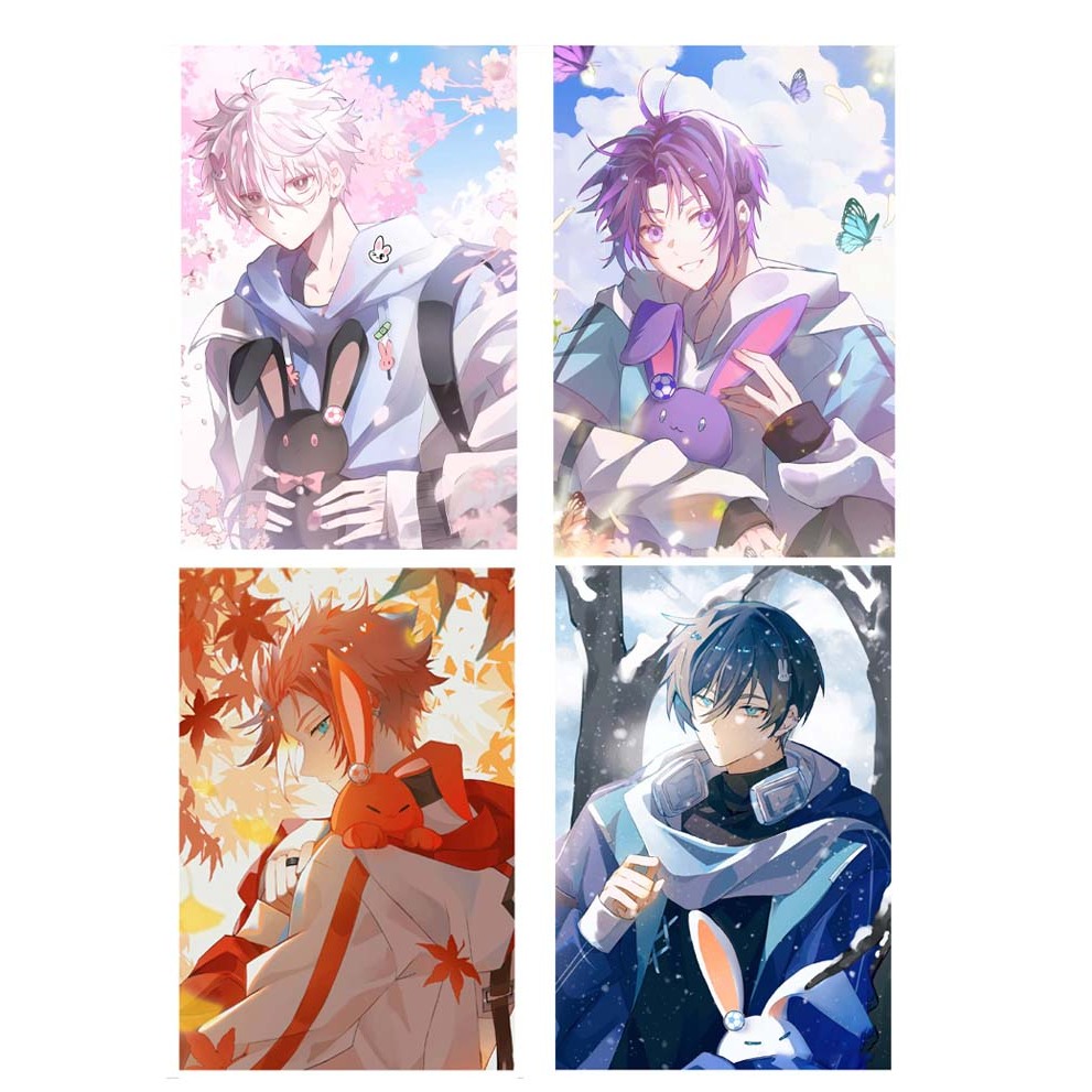 Blue Lock character card photo with rounded corners, Four Seasons 4 ...