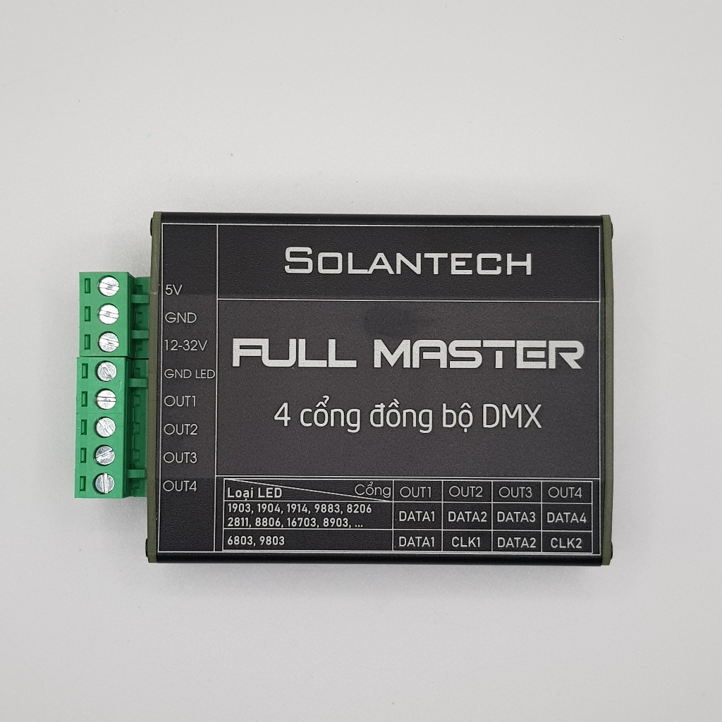 Full Master circuit with 4 DMX synchronization ports, led circuit, full ...