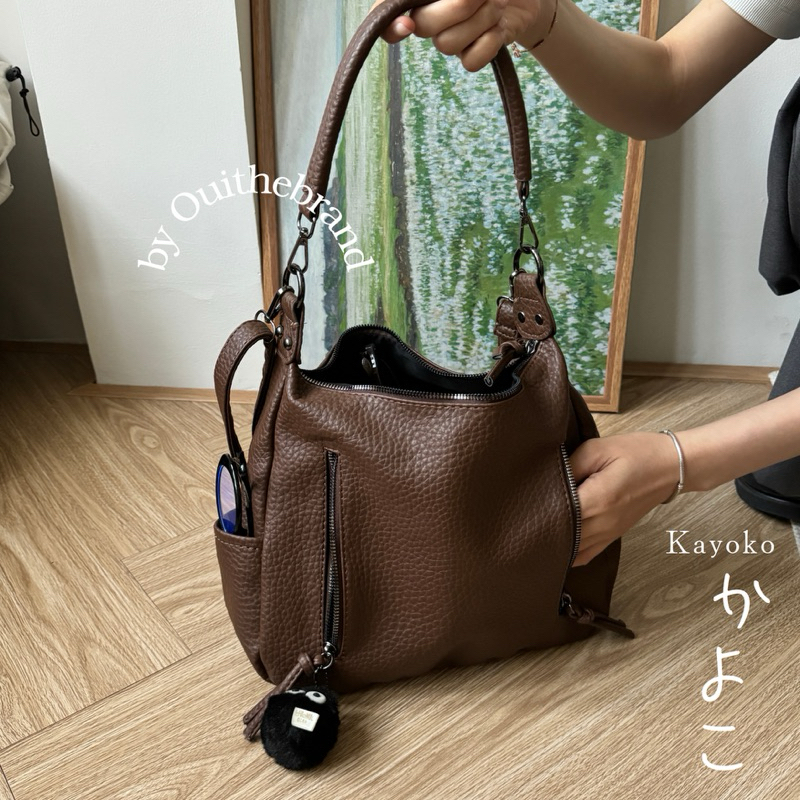 [ Free Charm ] KAYOKO Ιこ Hobo Bag - KAYOKO Leather Hobo Bag ...