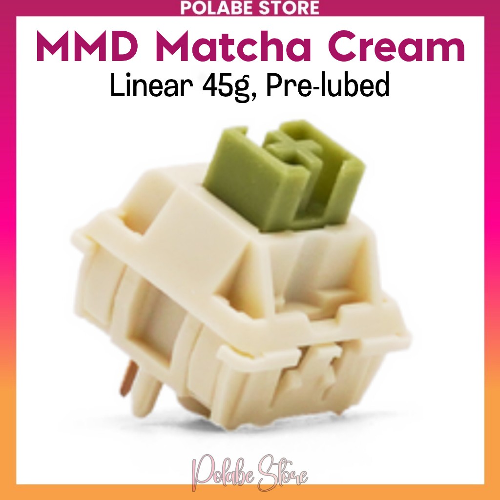 MMD MATCHA Cream linear switch Mechanical Keyboard switch Polabe Store ...