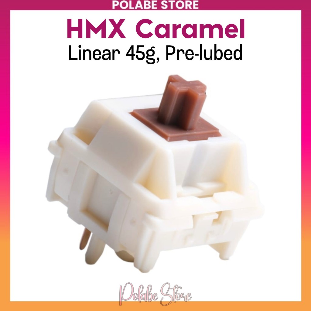 Hmx Caramel Pudding Cream linear switch mechanical keyboard switch BCP ...