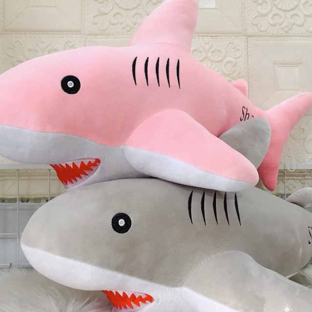 Baby Shark Teddy Bear Size 60cm Extremely Genuine 4-Way Velvet Fabric ...